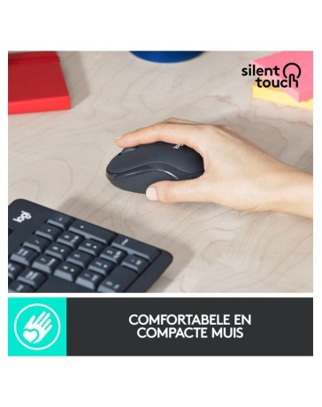 Logitech MK295 Silent Wireless Combo – QWERTY US, Zwart
